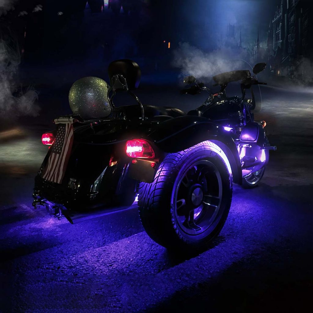 Underglow LED Strip Kits for Motorcycles and Trikes | DITRIO